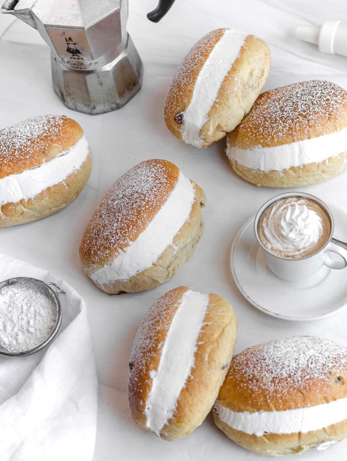 Vegan Italian Cream Buns - Maritozzi - The Plant Based School