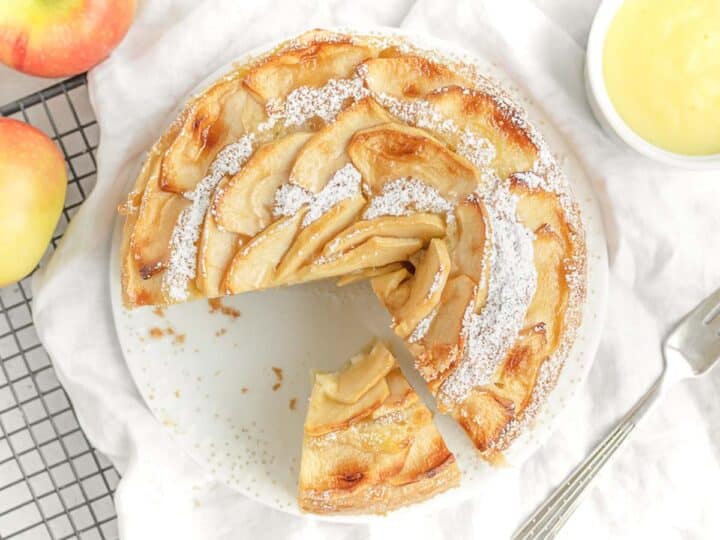 Vegan Apple Cake (Easy 7 Ingredients) - The Plant Based School