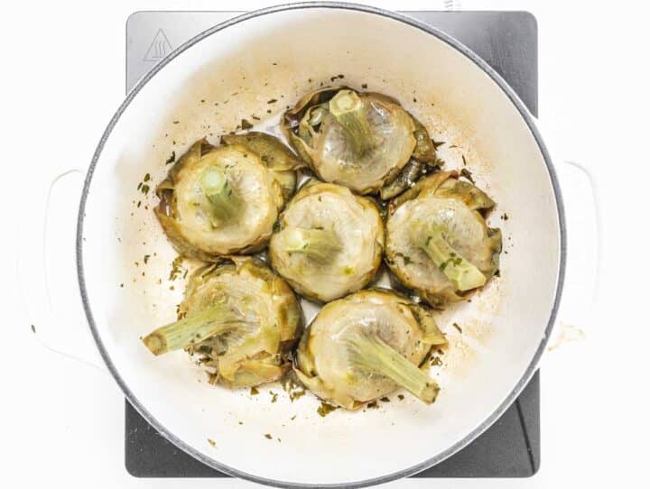 Carciofi alla Romana (Roman style artichokes) - The Plant Based School
