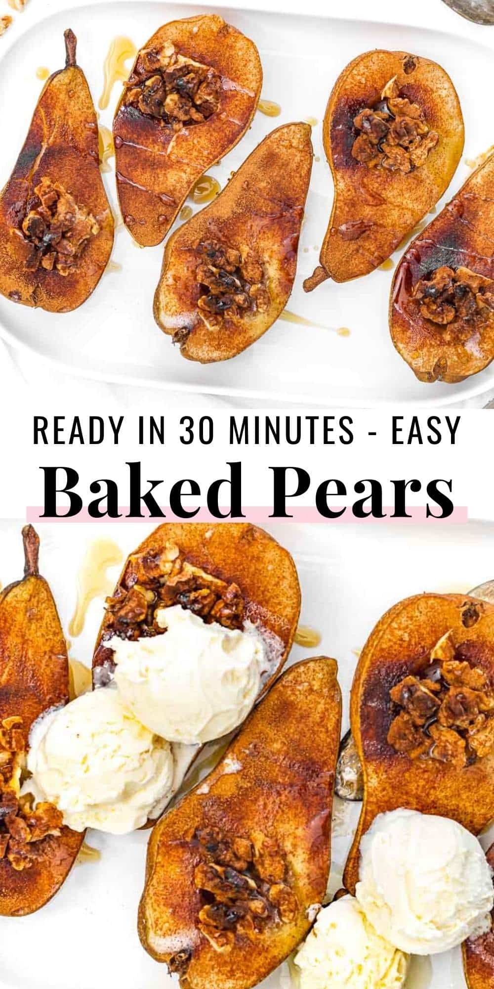 Easy Baked Pears - The Plant Based School