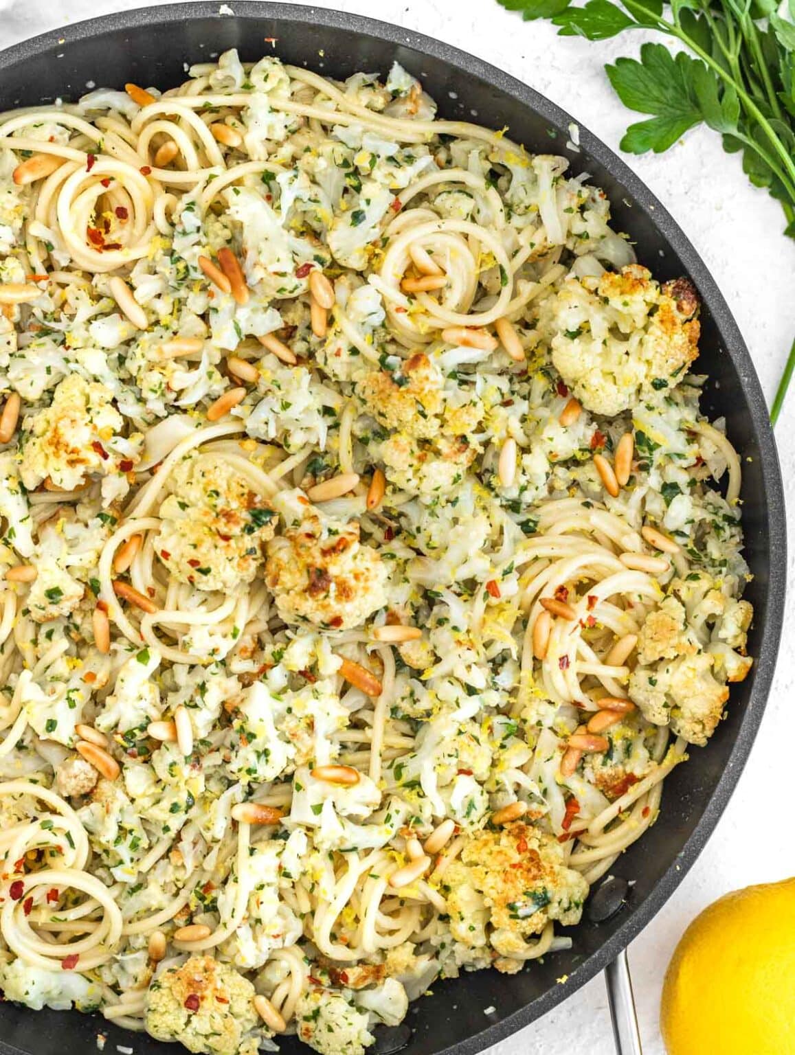 Cauliflower Pasta - The Plant Based School
