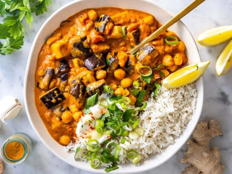 Easy Eggplant Curry - The Plant Based School