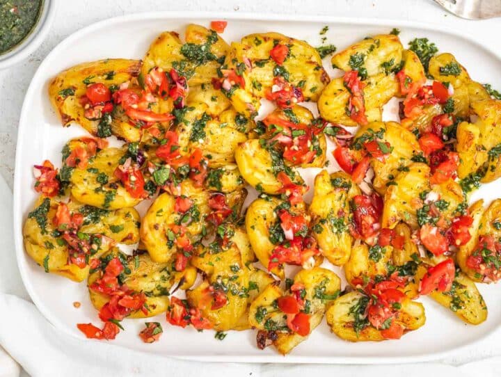 Smashed Potatoes - The Plant Based School