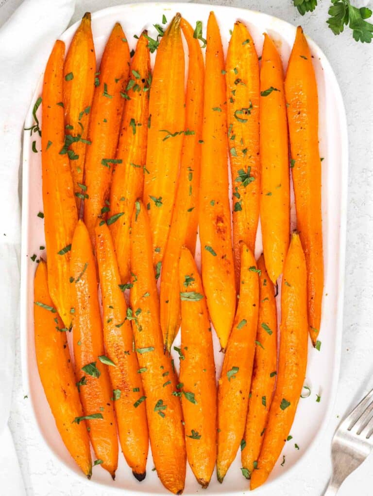 Easy Roasted Carrots - Plant Based School