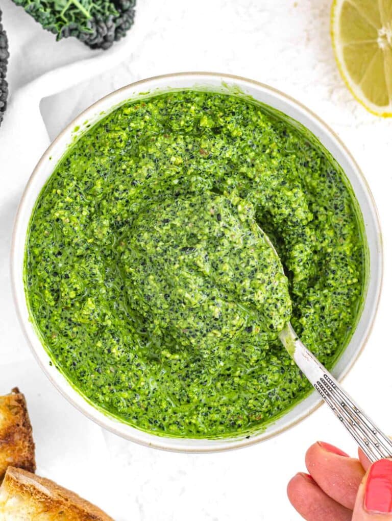 Easy Kale Pesto - The Plant Based School