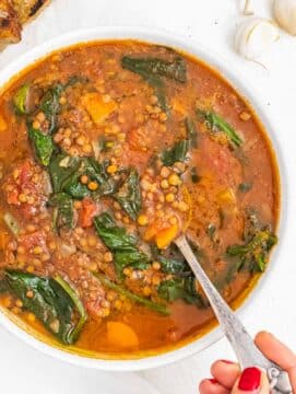 Lentil Vegetable Soup - The Plant Based School