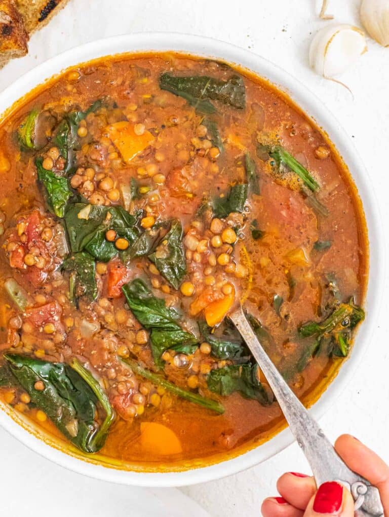 Lentil Vegetable Soup - The Plant Based School