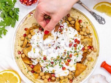 Fatteh (Pita, Hummus, and Yogurt) - The Plant Based School