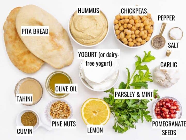 Fatteh (Pita, Hummus, and Yogurt) - The Plant Based School