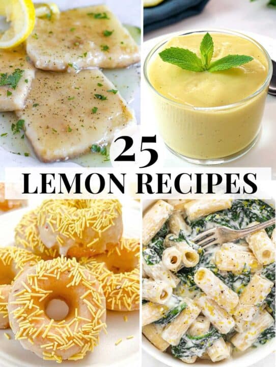 25 Lemon Recipes (dinners & desserts) - The Plant Based School