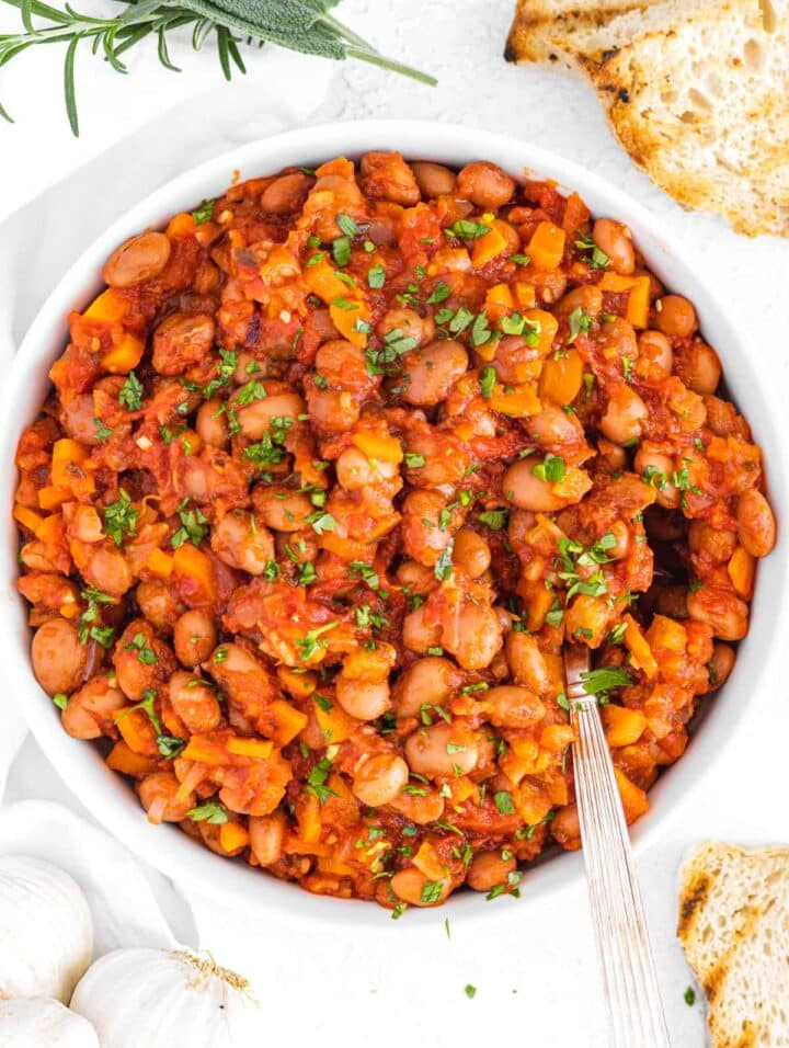 Tuscan Bean Stew - The Plant Based School