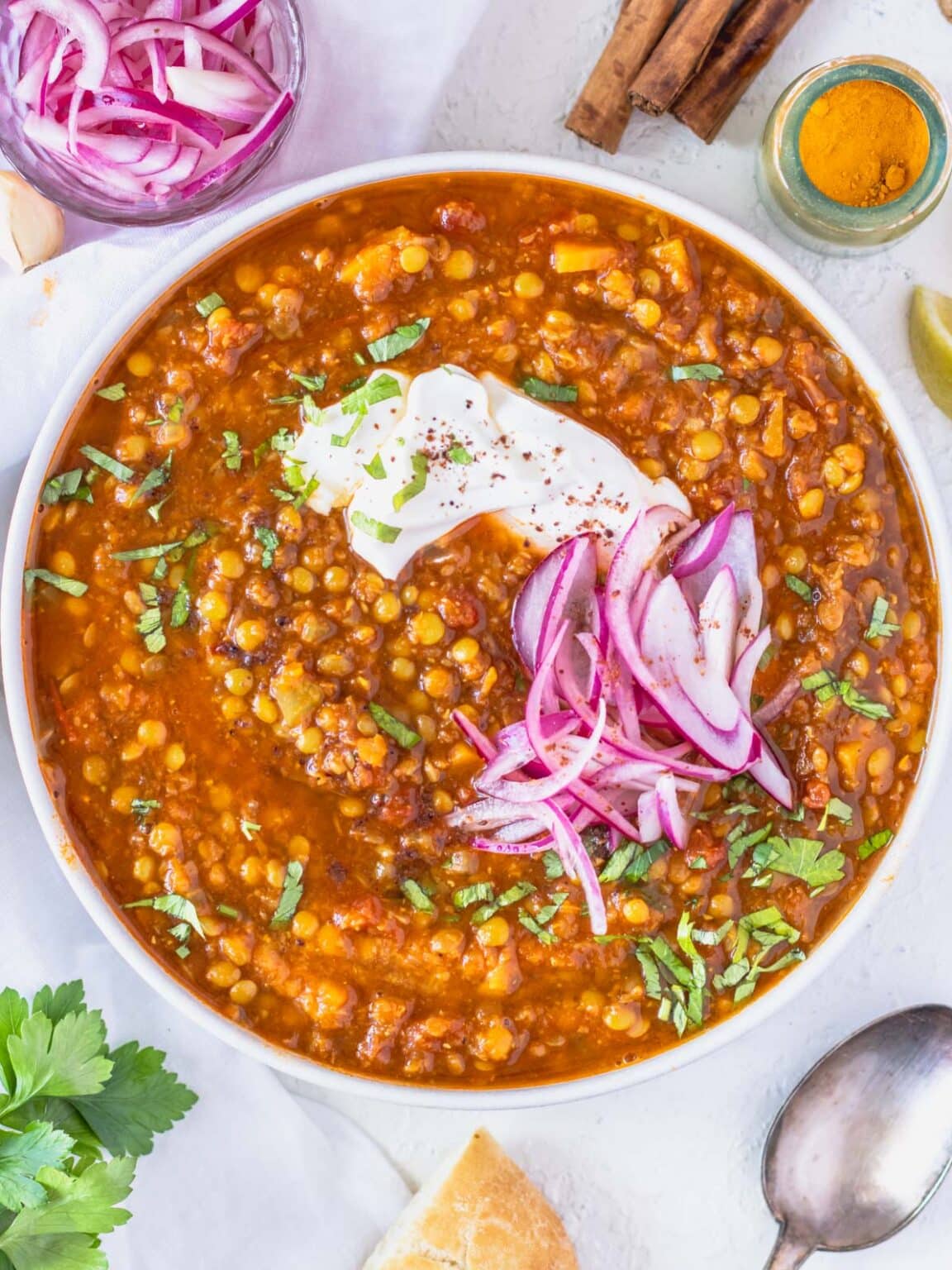 Moroccan Lentil Soup - The Plant Based School