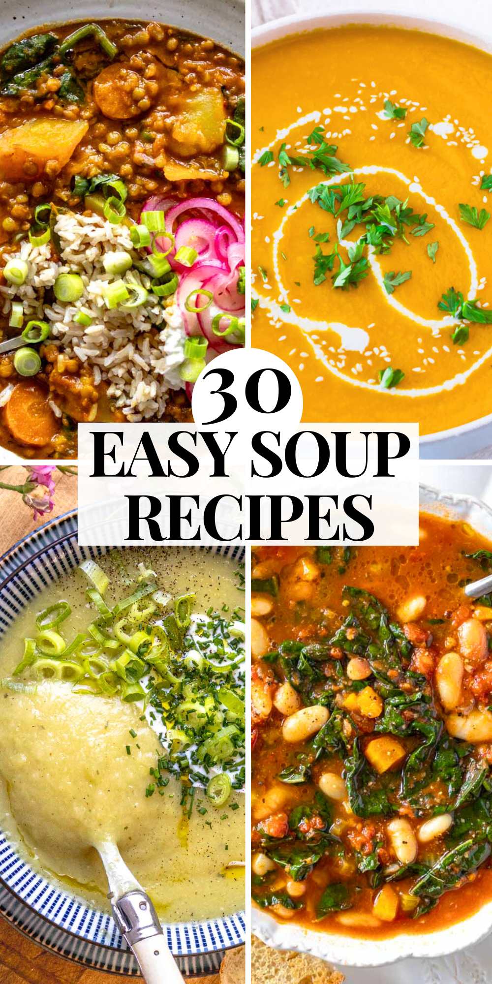 30 Easy Soup Recipes for Weeknight Dinners - The Plant Based School