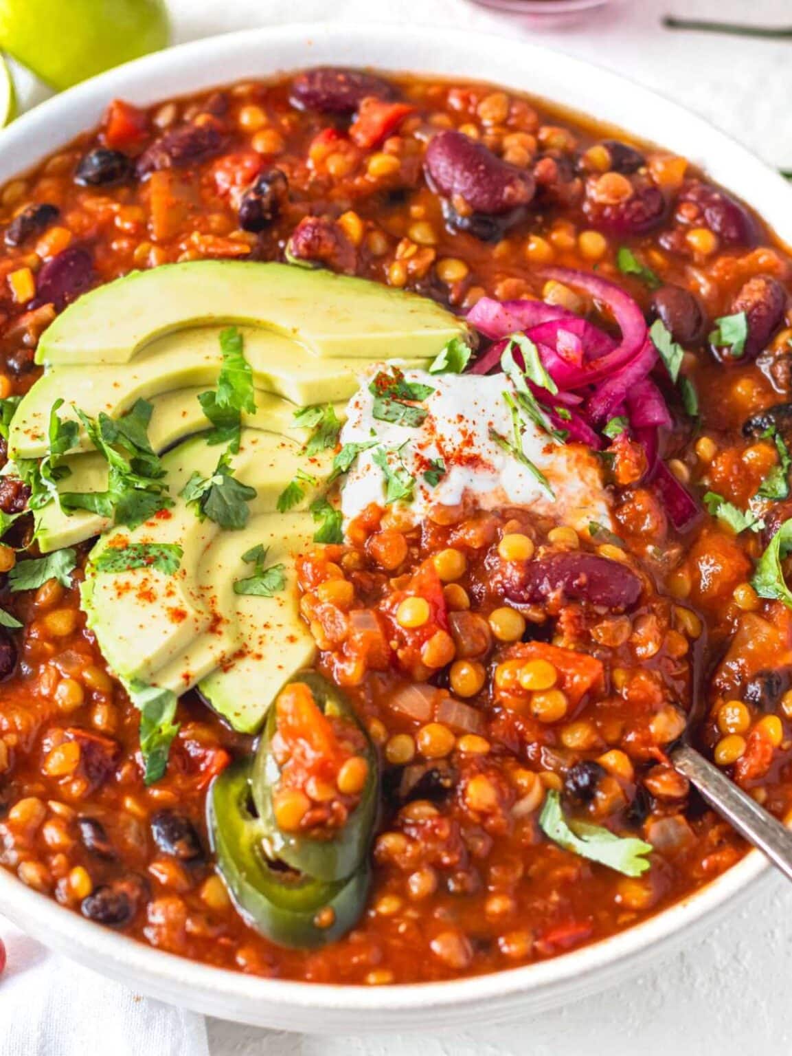 Lentil Chili - The Plant Based School