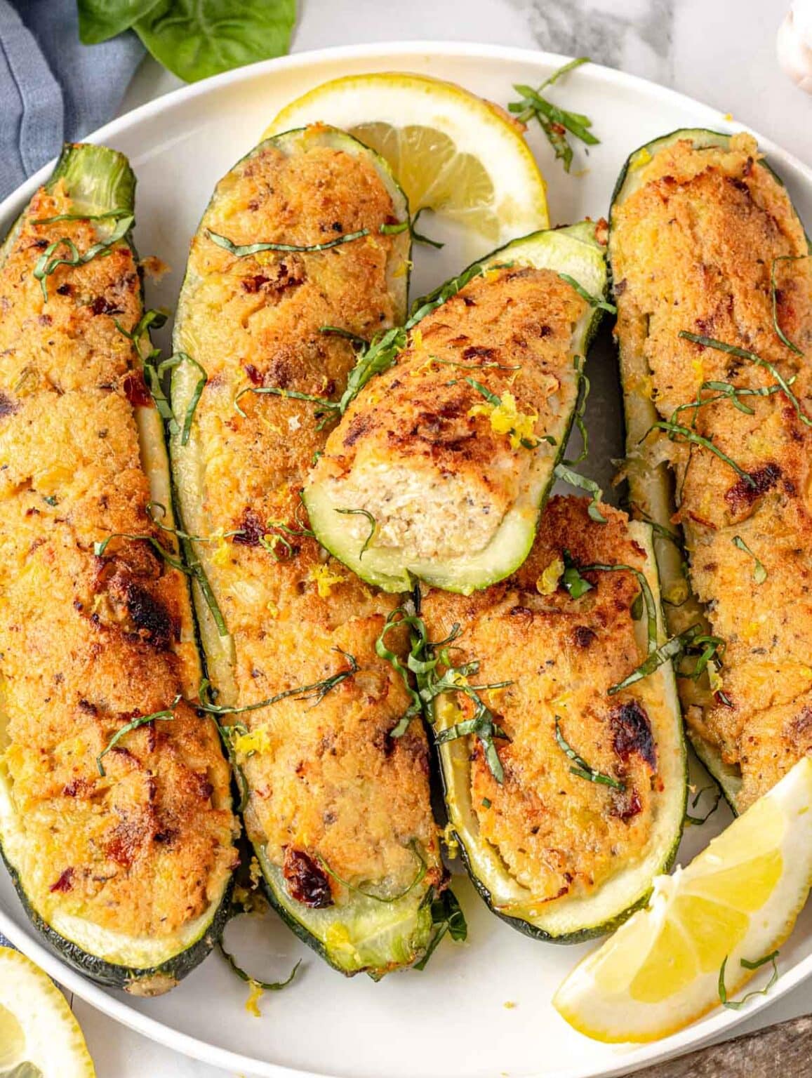 Stuffed Zucchini - The Plant Based School