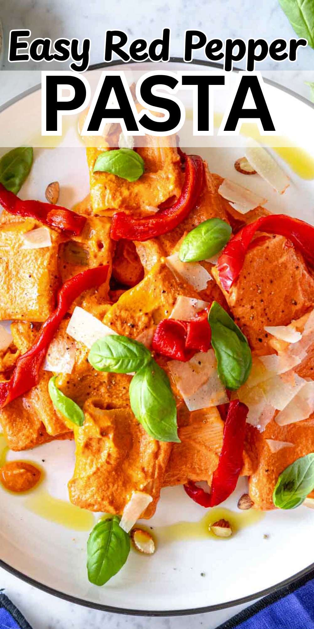 Red Pepper Pasta - The Plant Based School