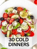 30 Cold Dinner Ideas (No Oven) - The Plant Based School