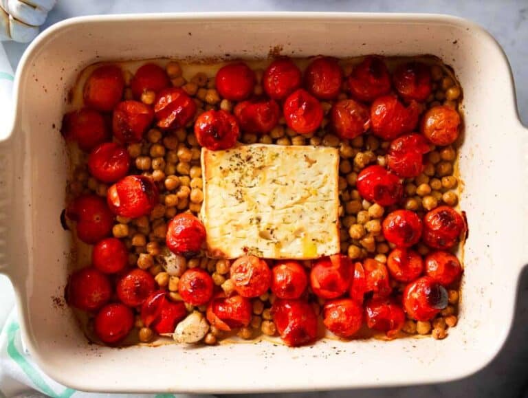 Baked Feta Pasta Just Got a Protein Glow-Up - The Plant Based School