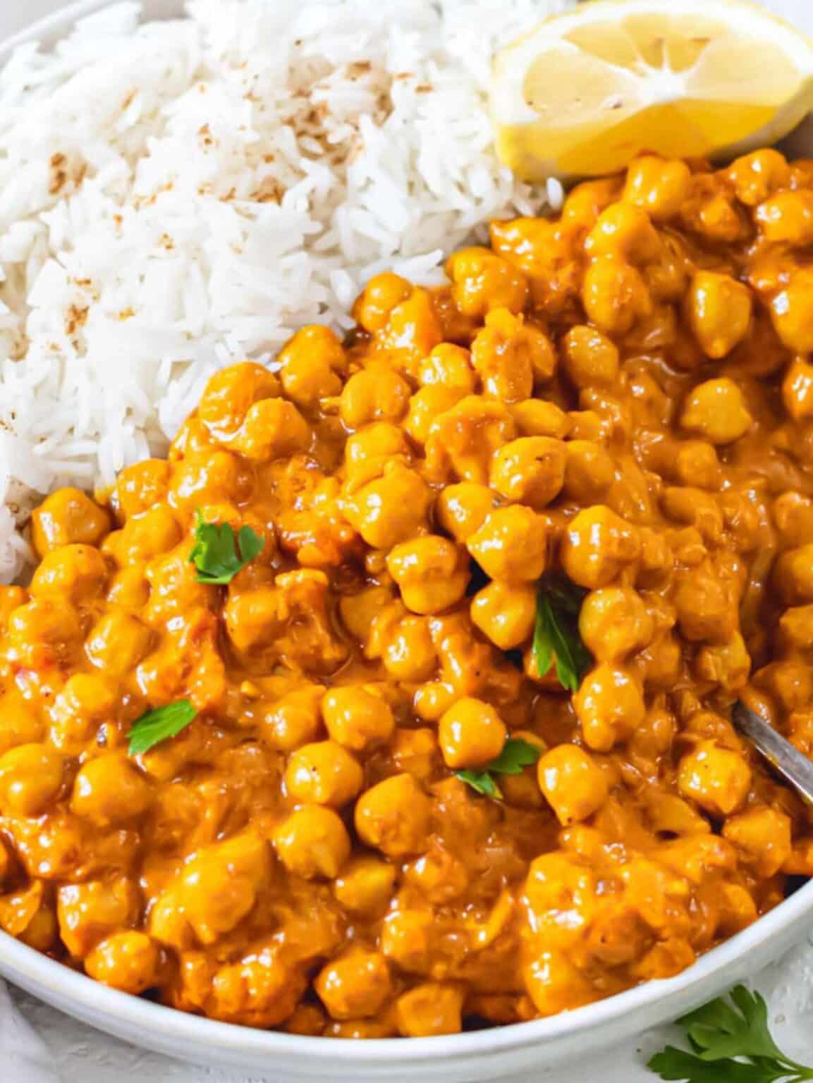 Coconut Curry with Chickpeas (Easy High-Fiber Dinner Idea) - The Plant ...