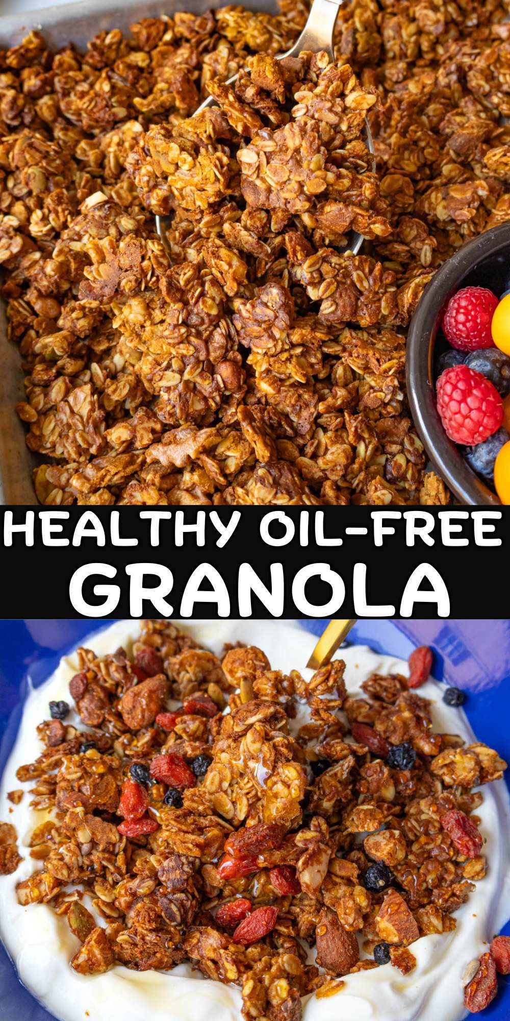 Healthy Granola Recipe (Crispy Oil-Free Clusters) - The Plant Based School