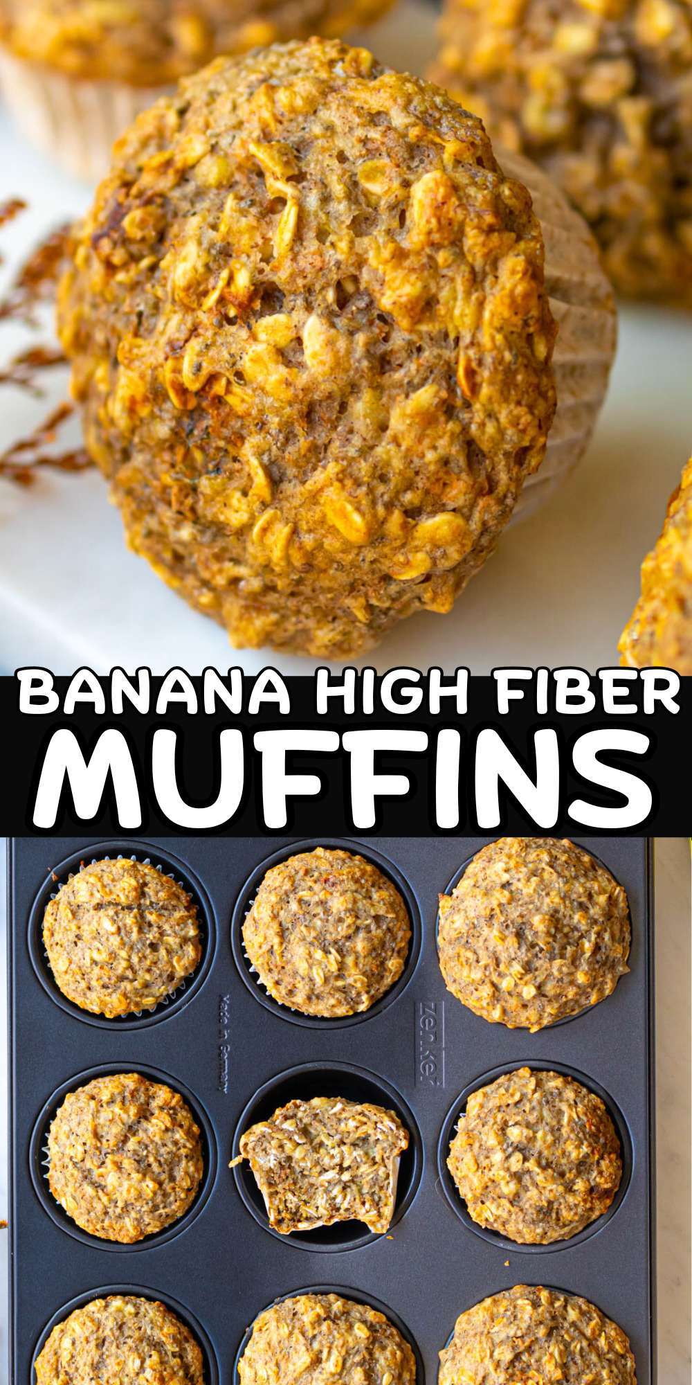 High Fiber Muffins (Oil-Free Oatmeal Breakfast) - The Plant Based School
