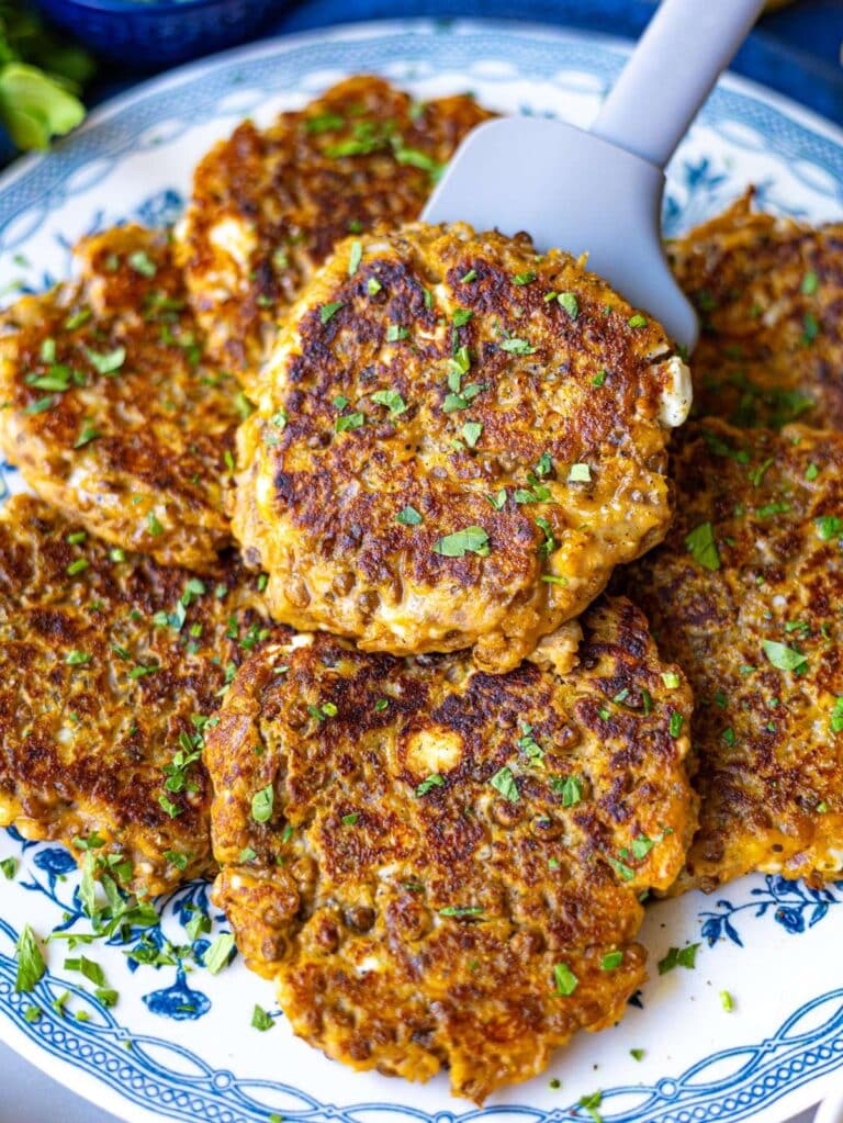 Lentil Sweet Potato Patties (Easy and Healthy) - The Plant Based School