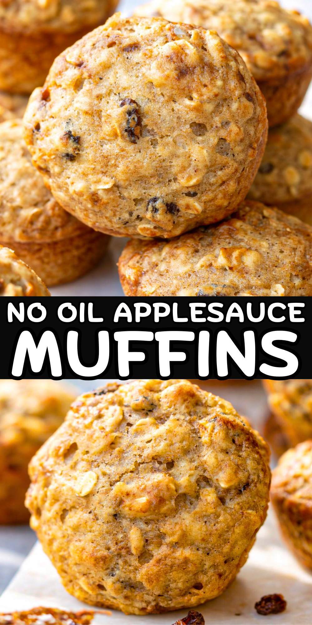 Apple Sauce Muffins with Greek Yogurt and Oats - The Plant Based School