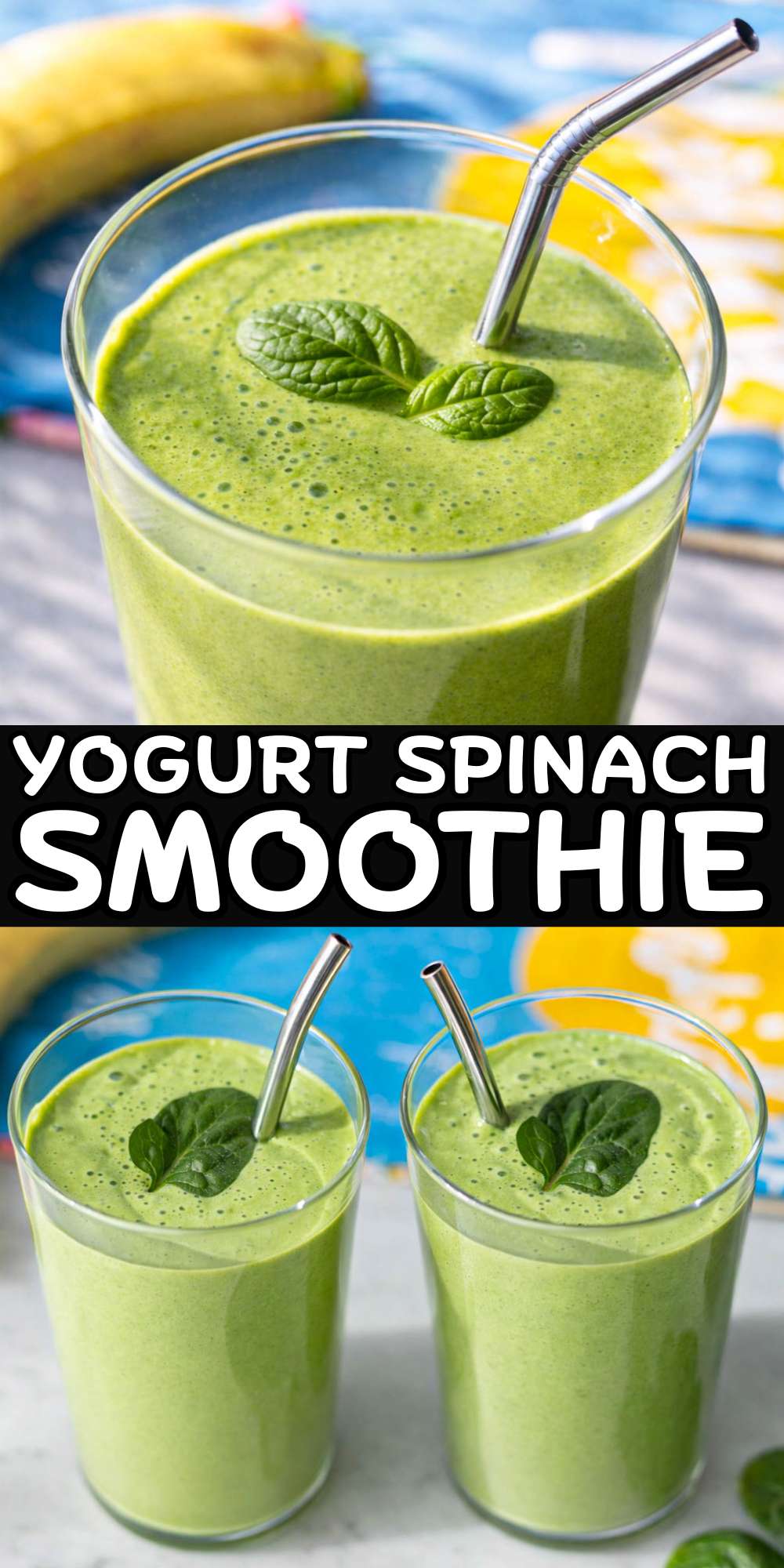 Greek Yogurt Green Smoothie (Easy 4-Ingredient Recipe) - The Plant ...