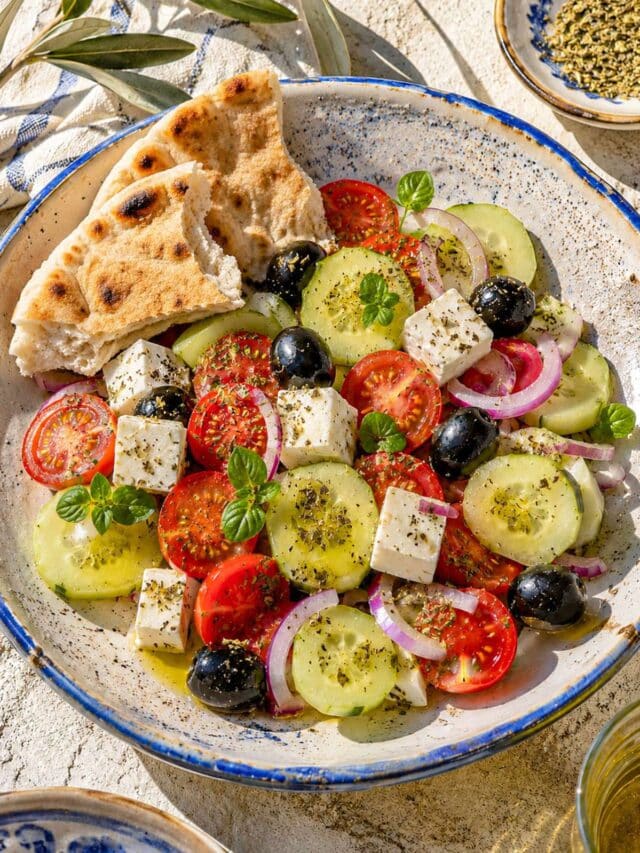 Easy Greek Cucumber Salad (Ready in 15 Minutes) - The Plant Based School