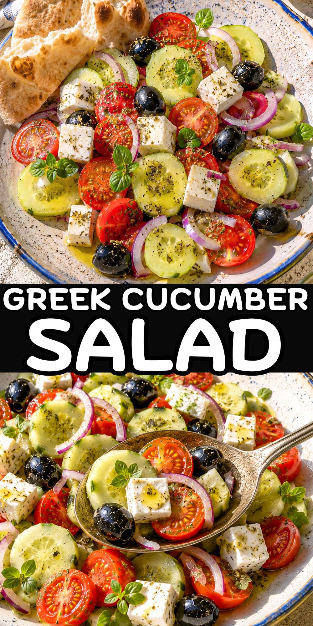 Easy Greek Cucumber Salad (Ready in 15 Minutes) - The Plant Based School