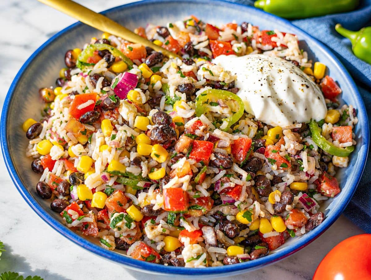 Easy Pico de Gallo Rice Bowl (With Feta and Greek Yogurt) - The Plant ...
