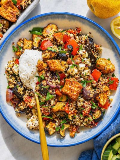 Tofu Shawarma Bowl (Easy Sheet Pan Dinner) - The Plant Based School